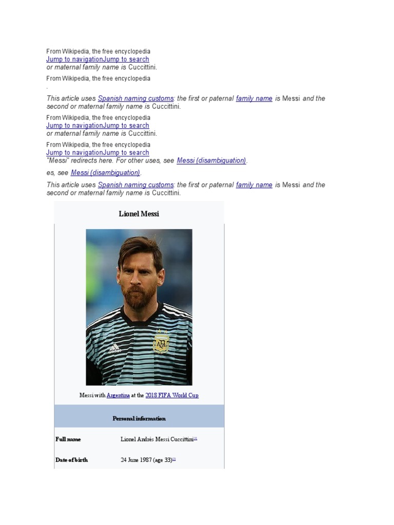 Spanish Naming Customs Family Name: Jump To Navigation Jump To Search ...