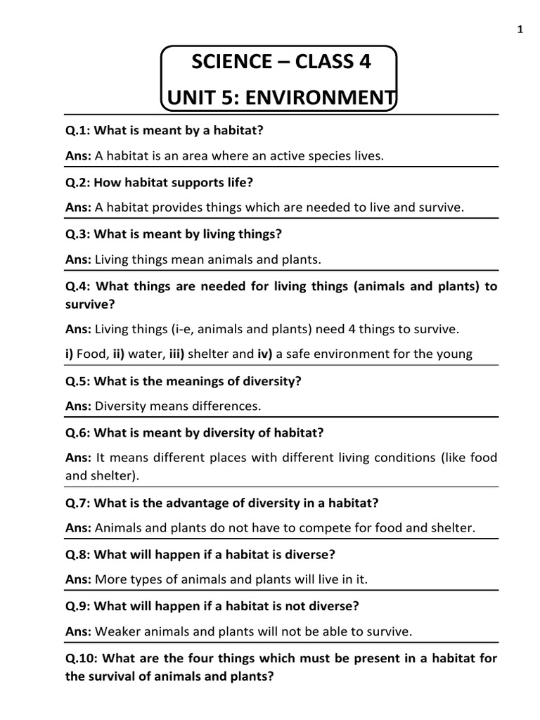Understanding Habitats and Resources | PDF | Resource | Habitat