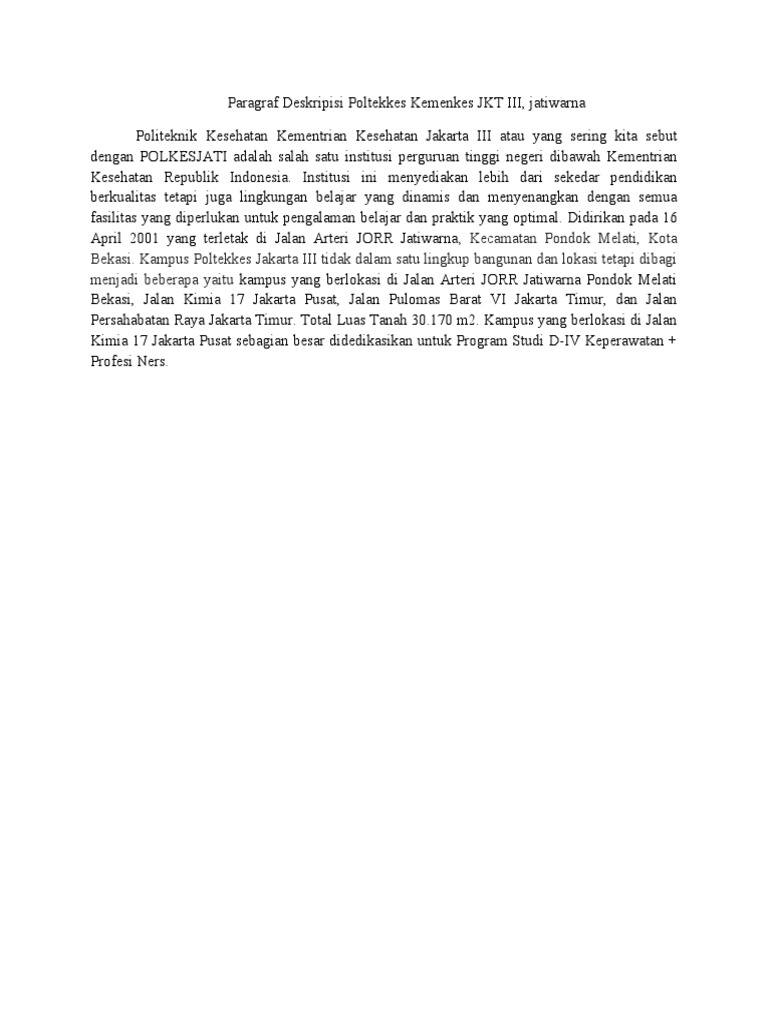 Paragraf Deskripsi | PDF