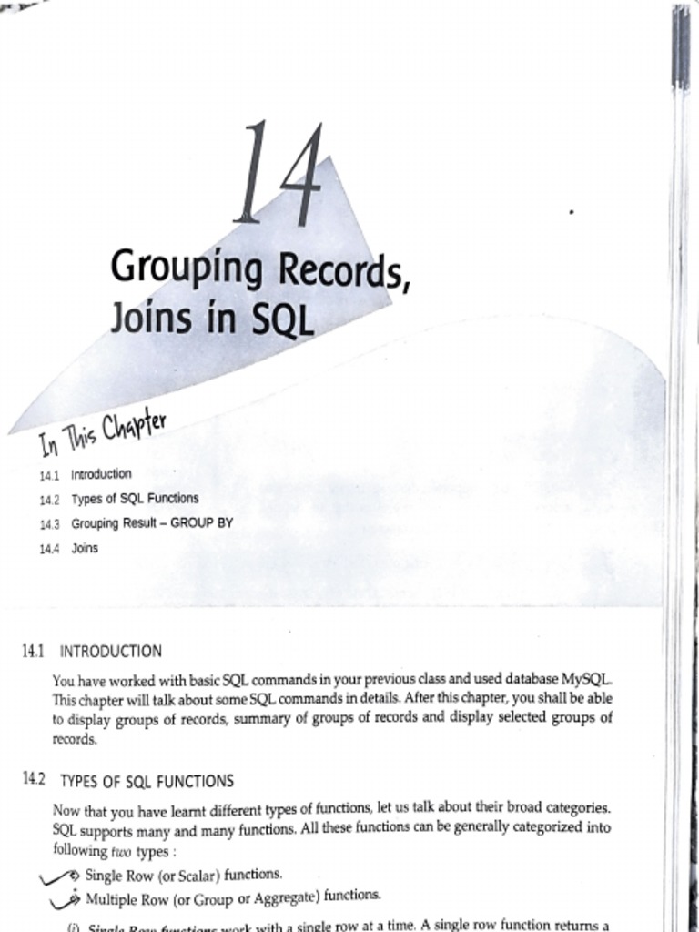 Class 12 PYTHON Ch-14 Grouping Records, Joins in SQL (Sumita Arora ... Class 12 PYTHON Ch-14 Grouping Records, Joins in SQL (Sumita Arora ...