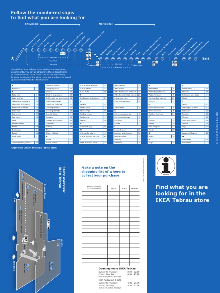 Ikea Tebrau Store Layout | PDF