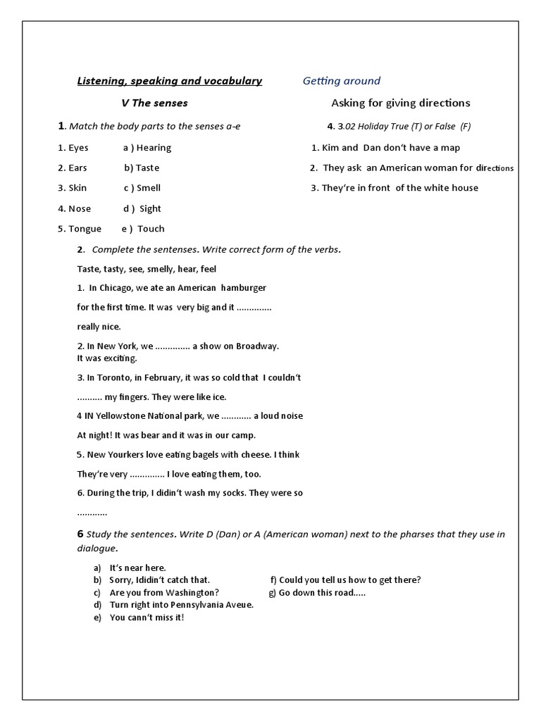 English Insight Pre-Intermediate Unit 2 Getting Around | PDF