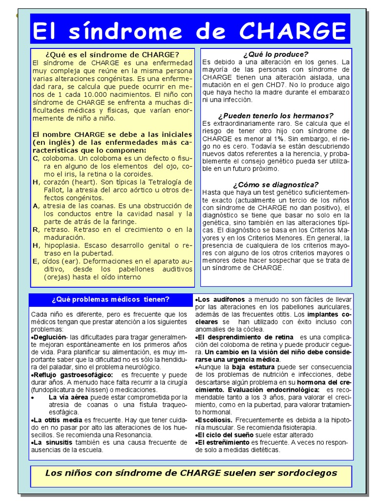 0000 Sindrome Charge - PDF | PDF | Especialidades Medicas ...