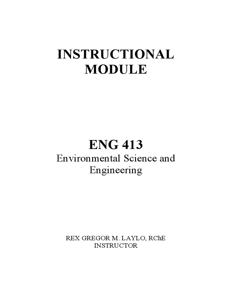 Environmental Science and Engineering Module 1 | PDF | Food Web | Ecosystem