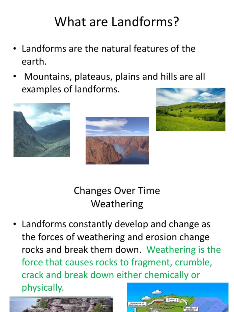 Landforms and Weathering-2 PDF | PDF | Weathering | Erosion