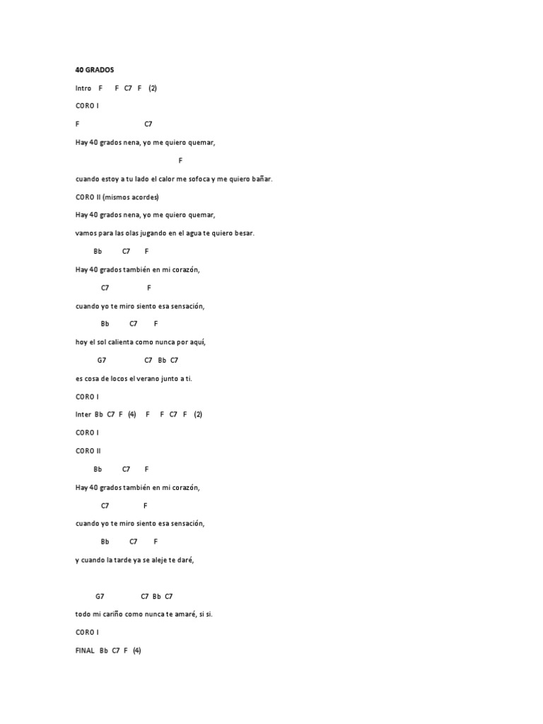 40 Grados PDF | PDF