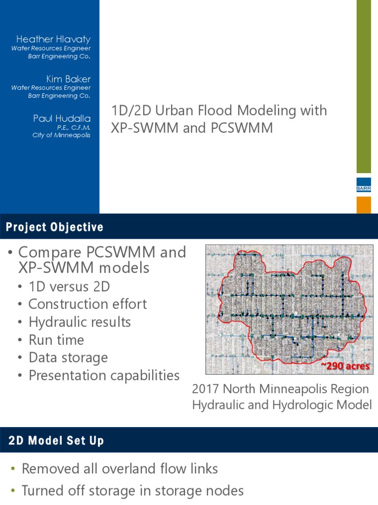 1d-2d Urban Flood Modeling1 PDF | PDF | Flood | Lidar