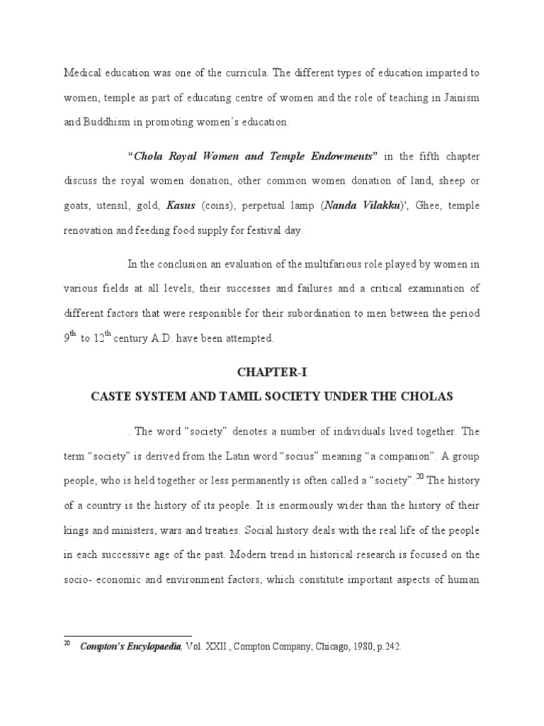 Caste System Under Cholas | PDF | Caste | Vedas