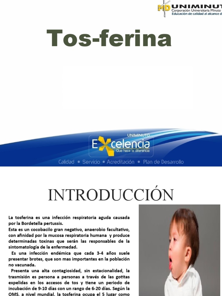 Tos Ferina Diapositivas | PDF | Especialidades Medicas | Enfermedades y ...