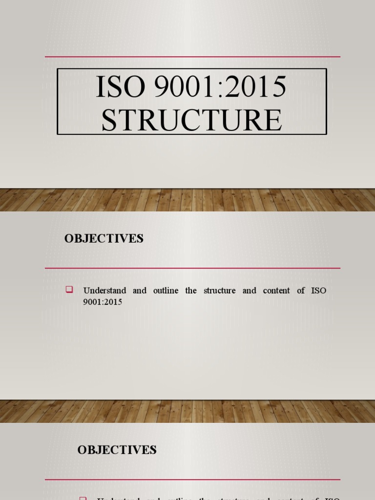 ISO 9001:2015 Structure Guide | PDF | Iso 9000 | Quality Management System