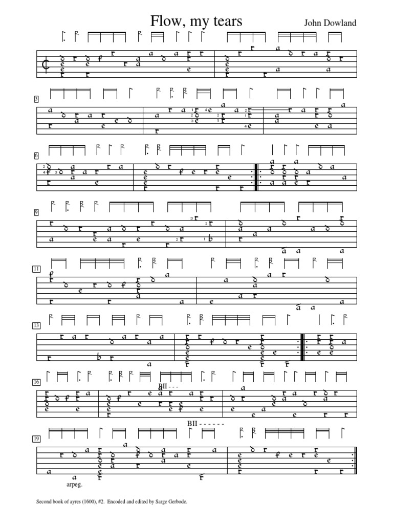Flow, My Tears: John Dowland | PDF