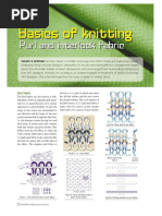Knitted Loop Structure and Notations | PDF | Knitting | Textiles