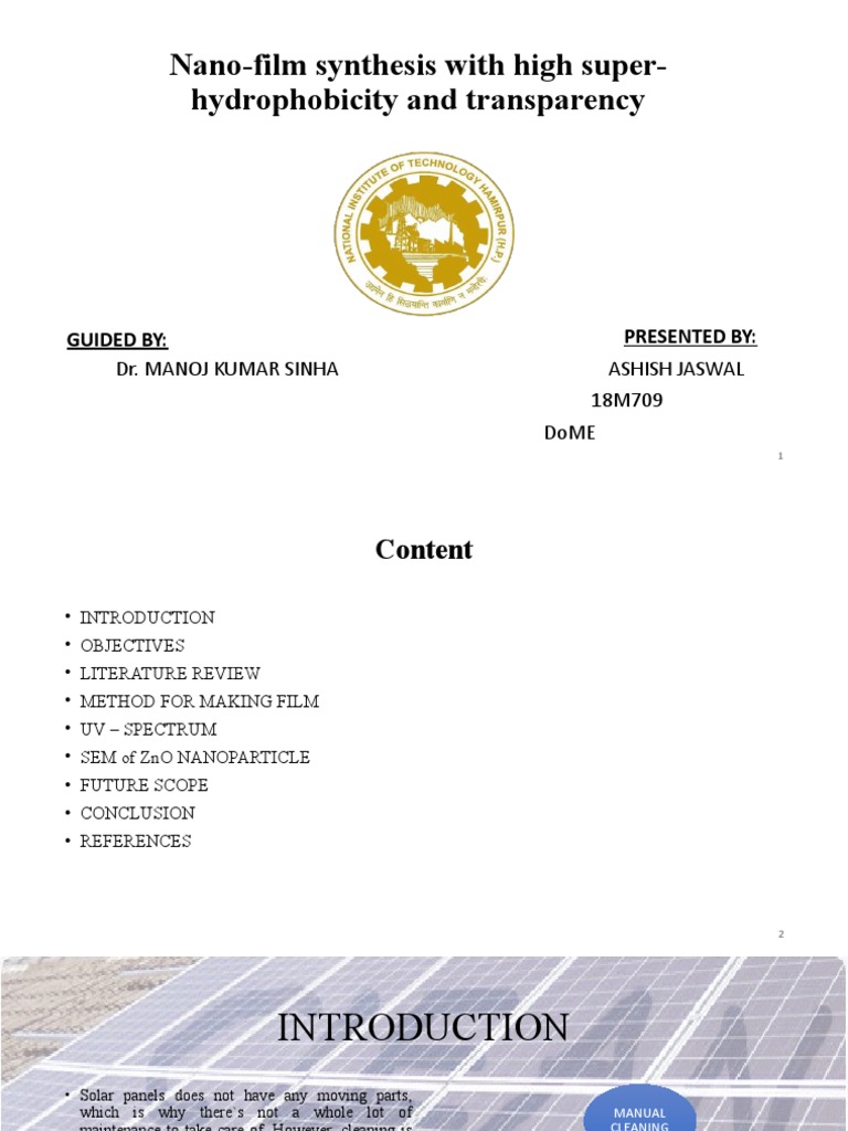 Solar Panel Cleaning Ashis | PDF | Photovoltaics | Hydrophobe