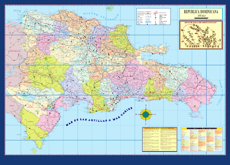 Mapa de Republica Dominicana PDF | PDF