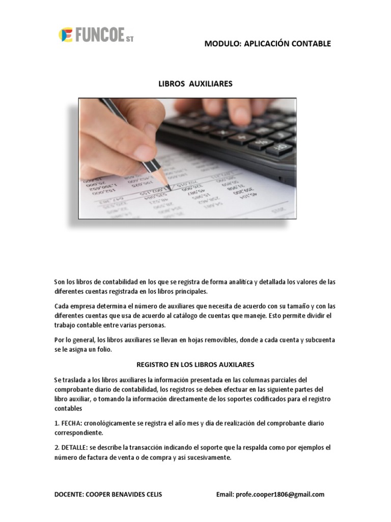 Libros Auxiliares | PDF | Contabilidad financiera | Contabilidad