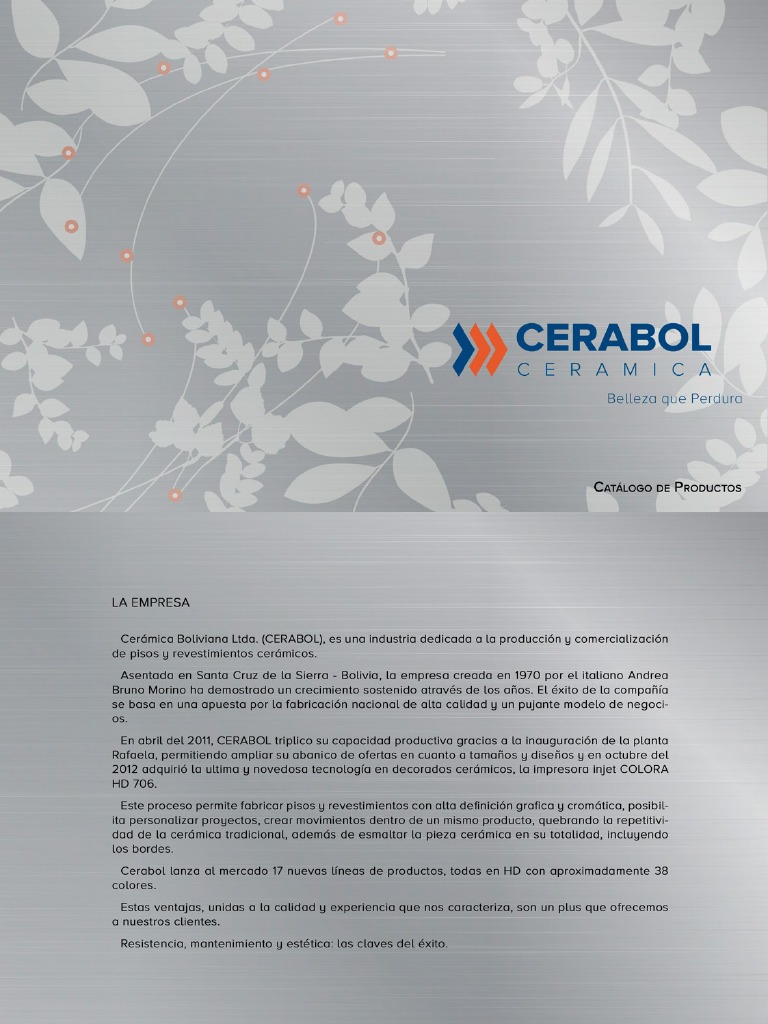 Catalogo Cerabol 2015 | PDF