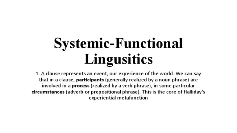 Understanding Halliday's Metafunction | PDF | Science & Mathematics