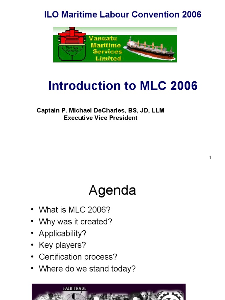 Introduction To MLC 2006: ILO Maritime Labour Convention 2006 | PDF ...