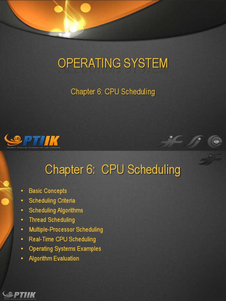 Operating System Chapter 6 Cpu Scheduling Pdf Scheduling Computing Thread Computing