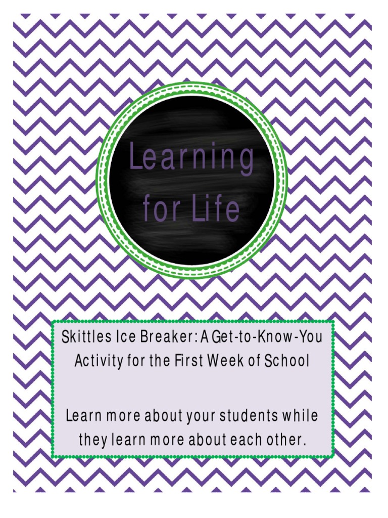 Skittles Icebreaker Activity for Classrooms | PDF | Lifestyle