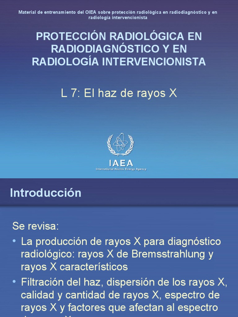 Espectro y Filtración de Rayos X | PDF | Rayo X | Radiología