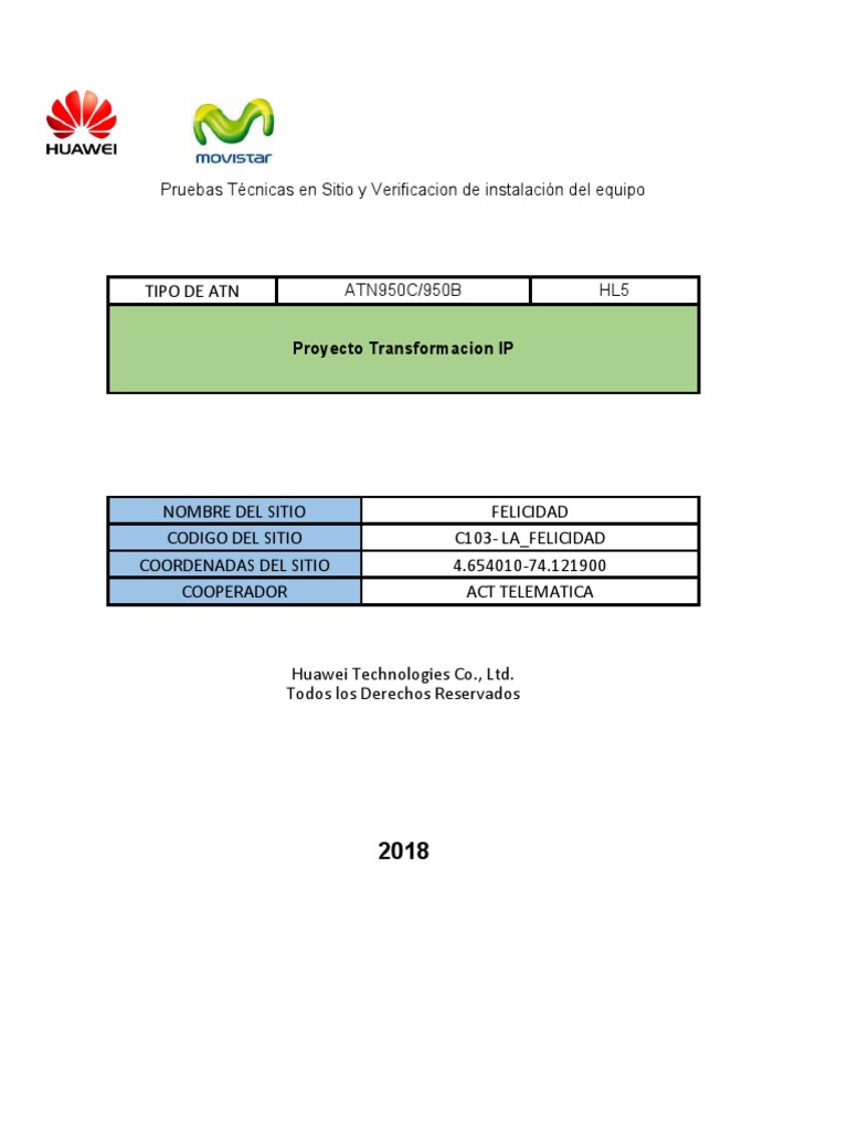 Verificación de Instalación ATN | PDF | Dirección IP | Archivo de ...