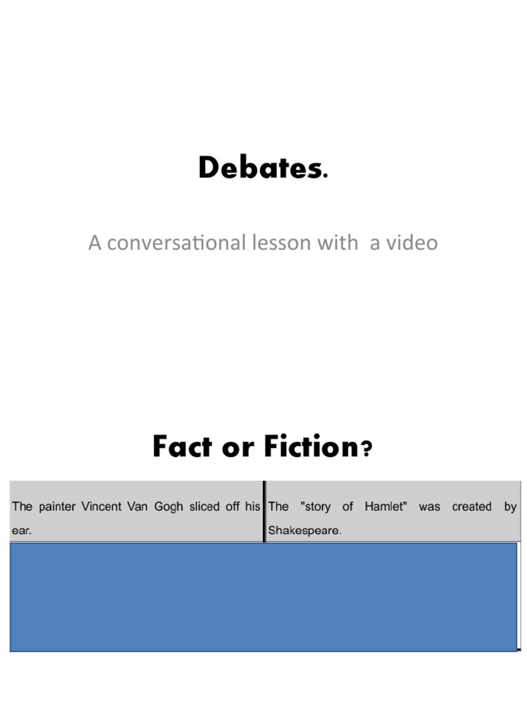 Debates Lesson Plan | PDF