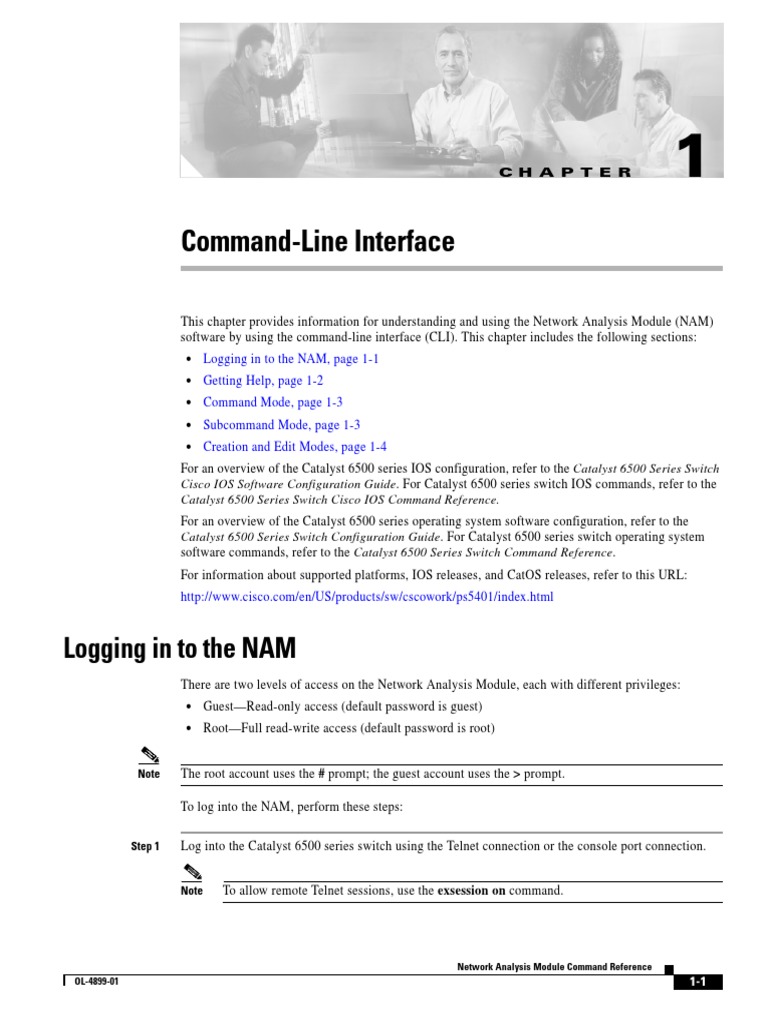 Command-Line Interface: Logging in To The NAM | PDF | Command Line ...