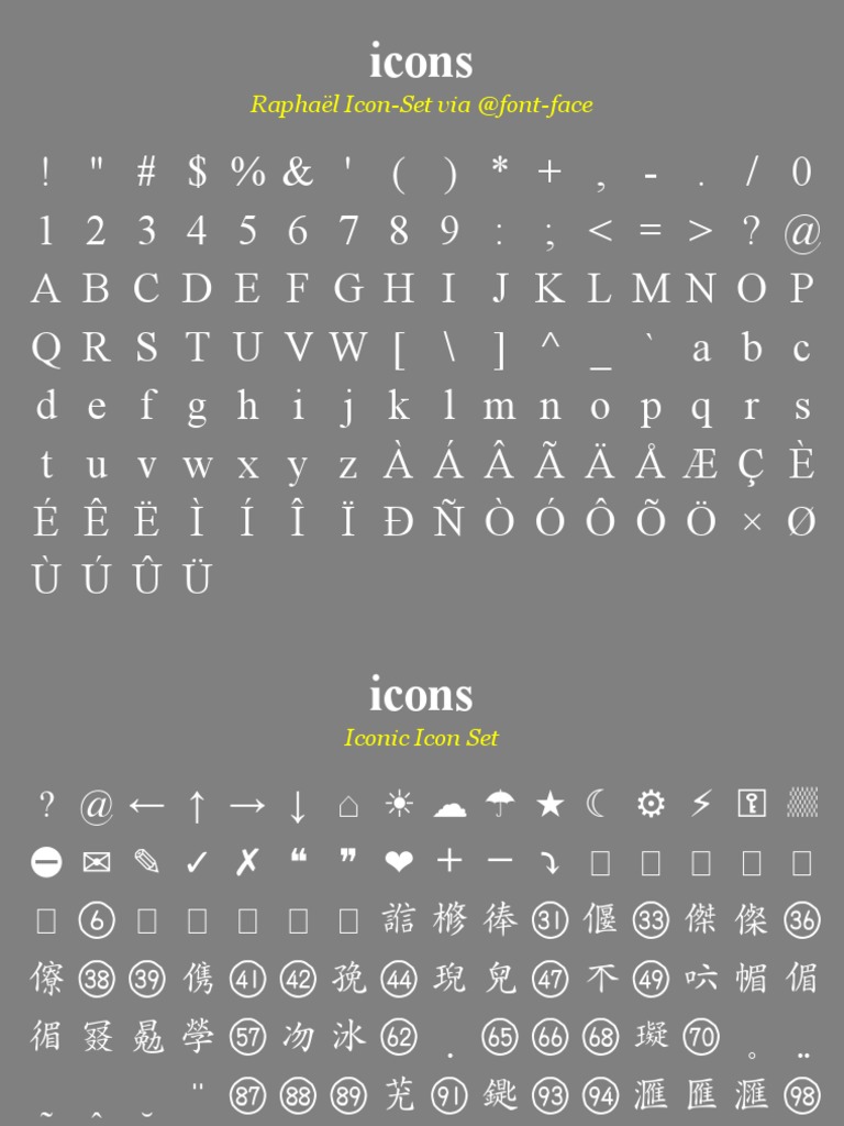 Iconic Fonts | PDF | Latin Script | Collation
