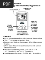 Ultronic Clock CL-266 - Instructions | PDF | Clock | Time