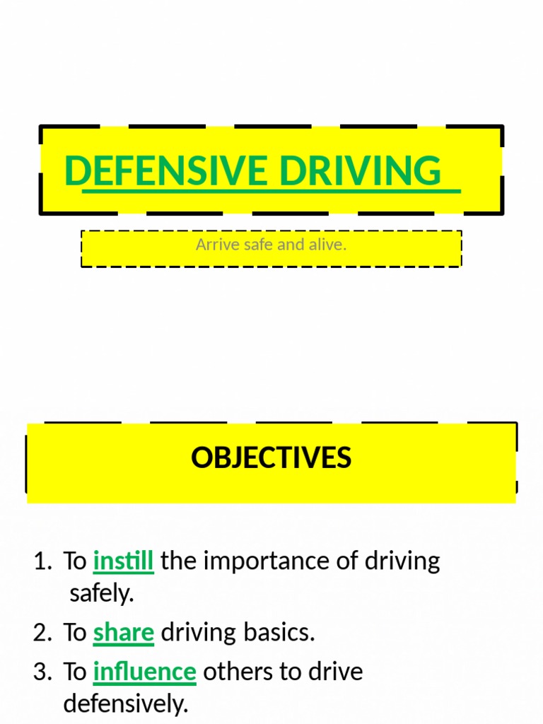 Essential Defensive Driving Techniques | PDF | Driving | Road
