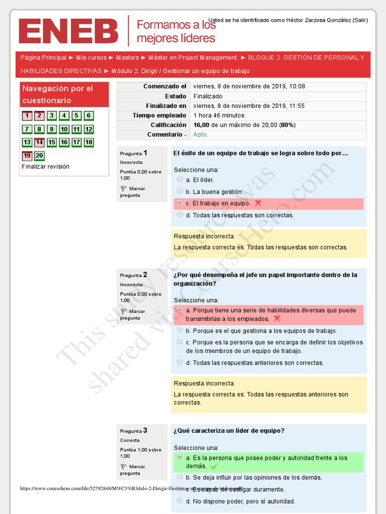 M Dulo 2 Dirigir Gestionar Un Equipo de Trabajo PDF | PDF