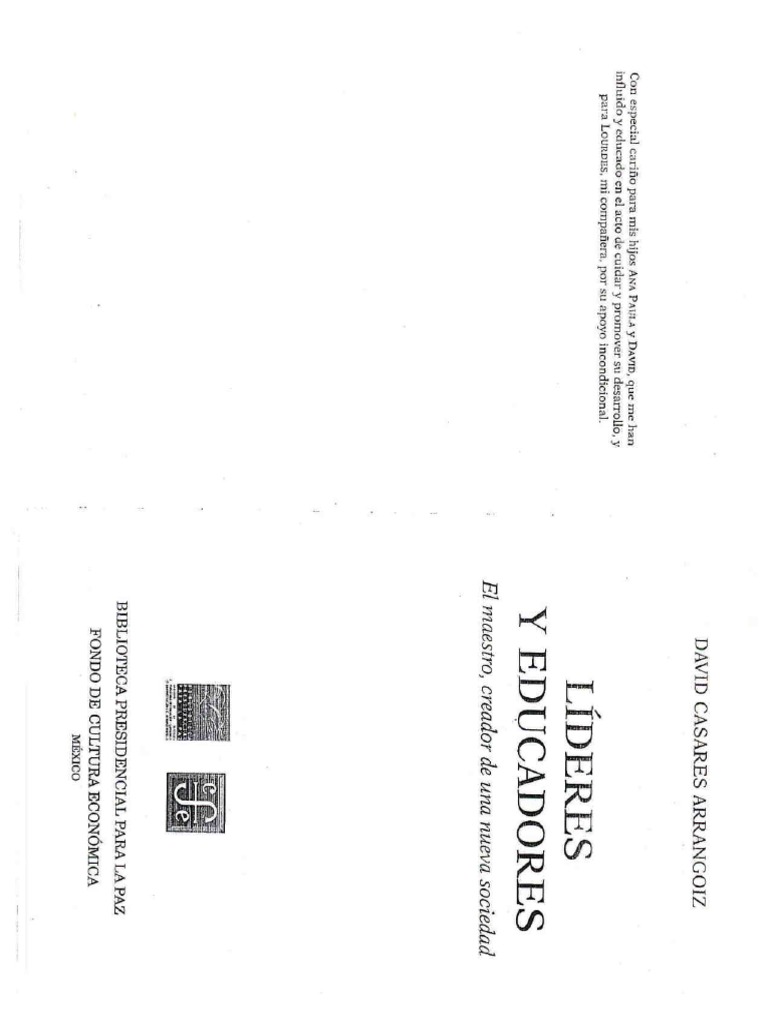 Lideres y Educadores David Caseres Arrangoiz | PDF