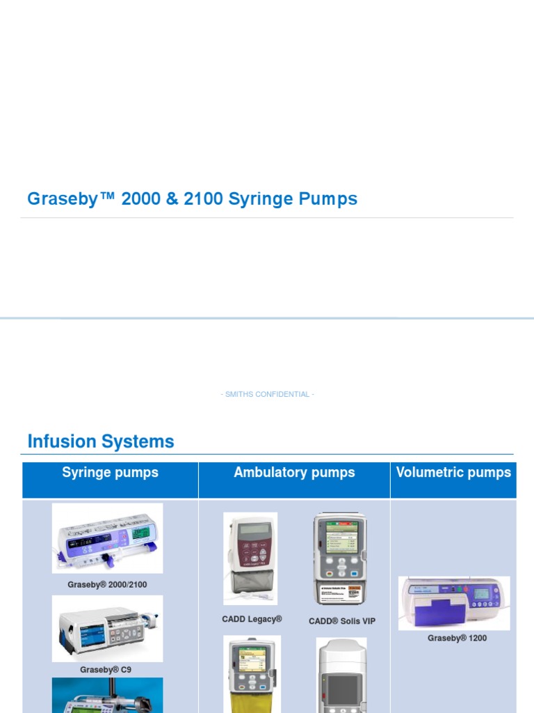 Graseby 2000 2100 Syringe Pump PDF | PDF | Syringe | Intravenous Therapy