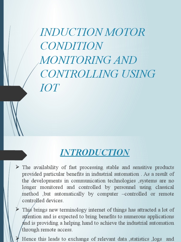 Monitor and control induction motor using IoT | PDF | Rectifier | Wi Fi