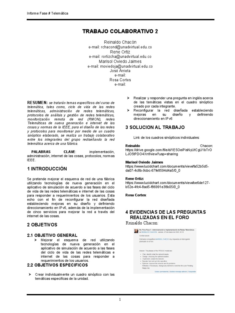 Plantilla Formato - IEEE - Colaborativo | PDF | Red de computadoras ...
