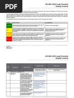 Quality Audit Checklist Template | PDF | Audit | Project Management
