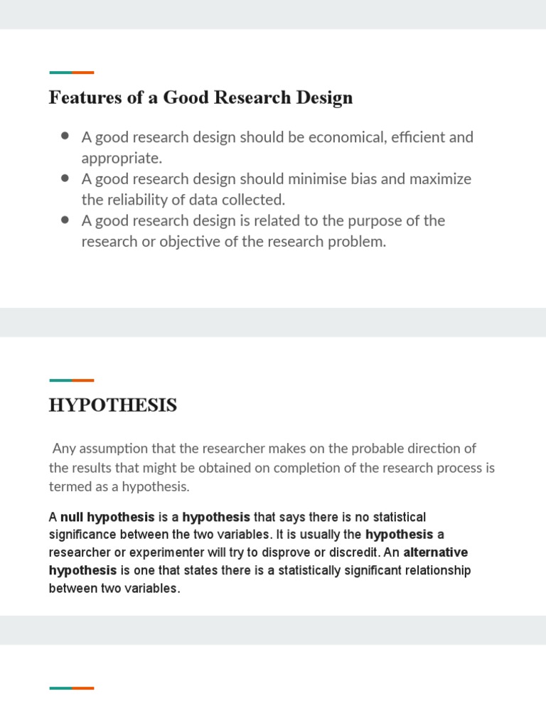 Features of A Good Research Design | PDF | Research Design | Experiment
