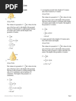 Volume of Pyramids and Cones Worksheet | PDF | Length | Geometry
