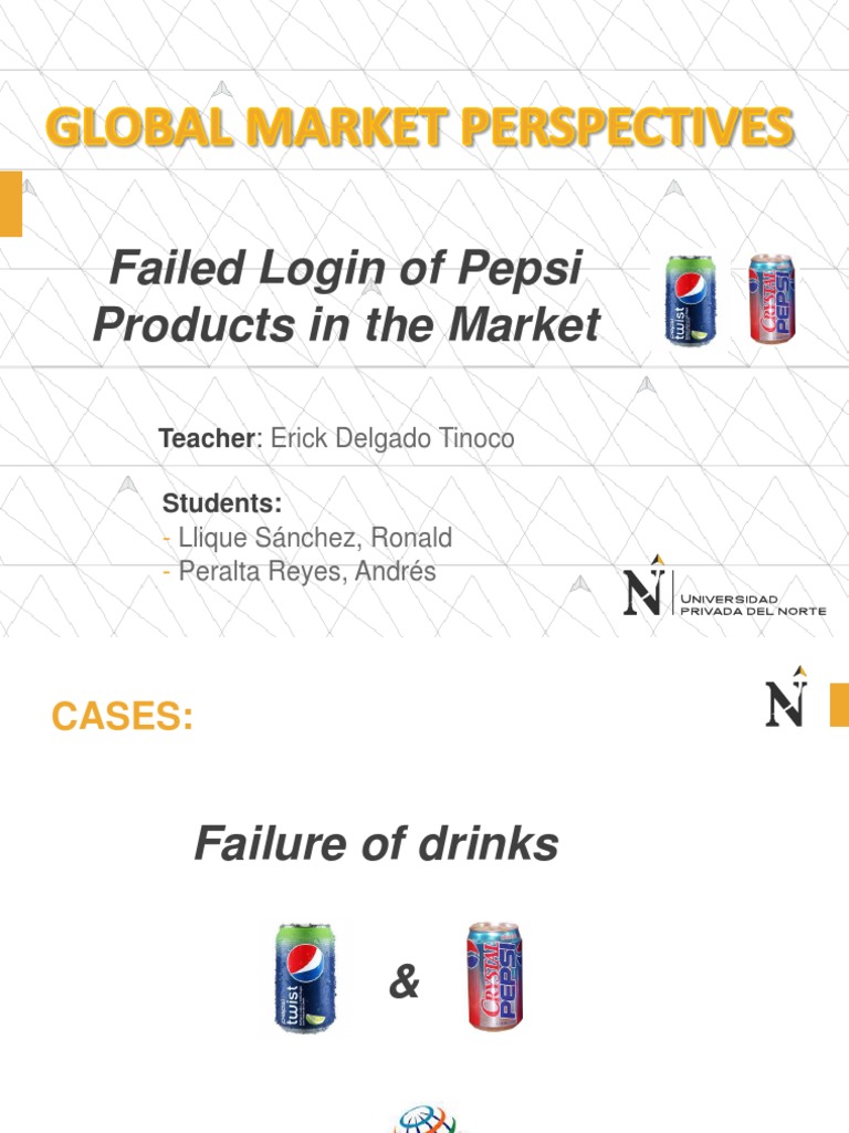 PEPSI Global Market Perspectives | PDF | Pepsi Co | Drink