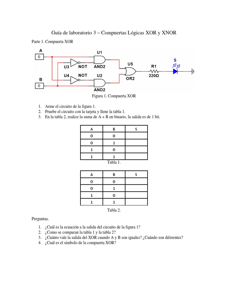Informe N°5 Xor Xnor | PDF | Puerta lógica | Informática teórica