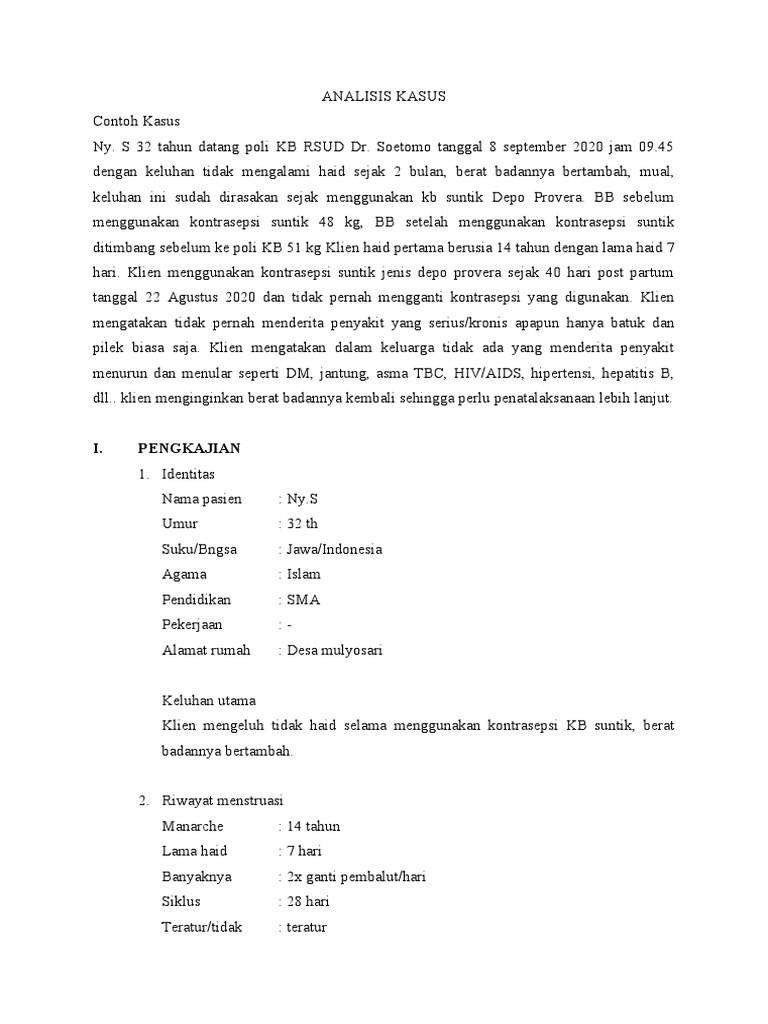 Askep Kasus KB Hormonal | PDF