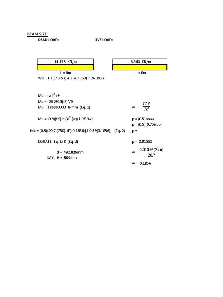Beam Design PDF | PDF