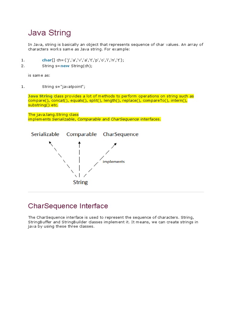 8 String Class 23 Jul 2020material I 23 Jul 2020 Lecture5 Strings | PDF | Method (Computer ...