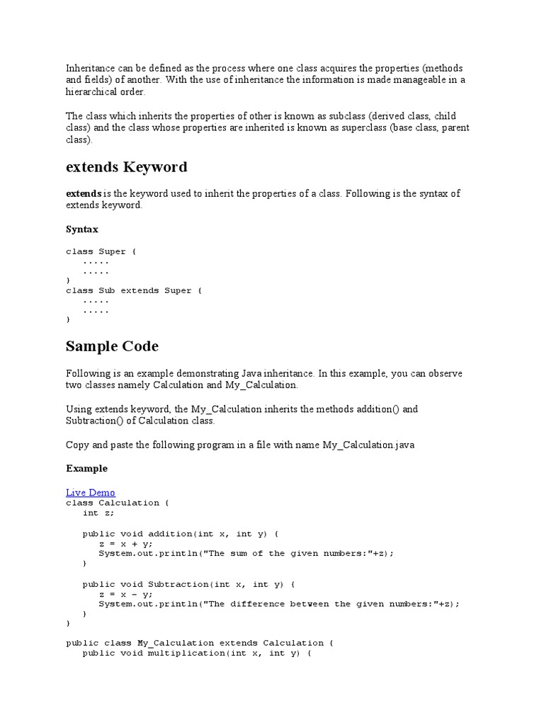 17-Inheritance Types, Uses of Super and Access Specifier-06-Aug ...