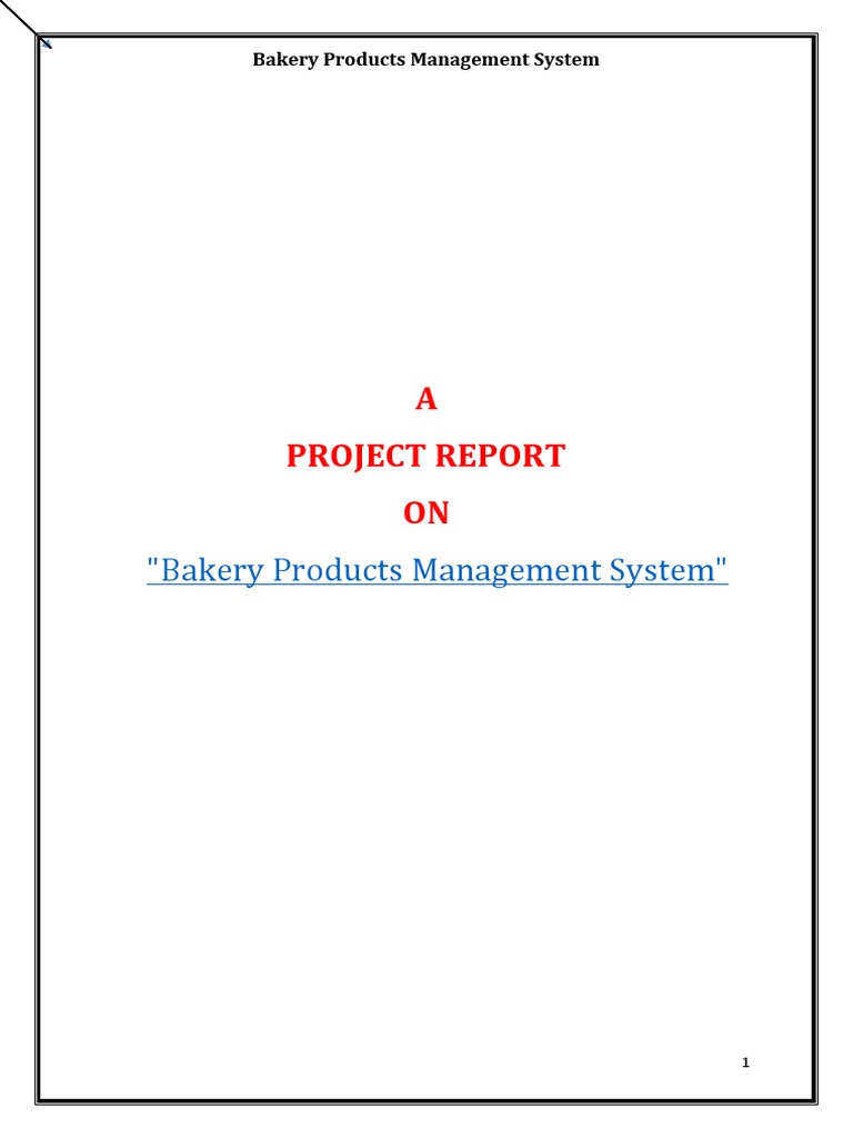 An Efficient Bakery Management System: Automating Operations and ...