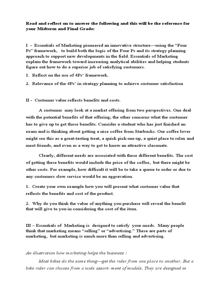 Midterm Final Exam On Essentials | PDF | Influence (Social And ...