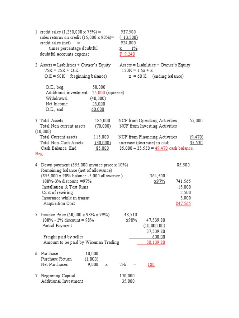 Perry - Solutions | PDF | Equity (Finance) | Depreciation
