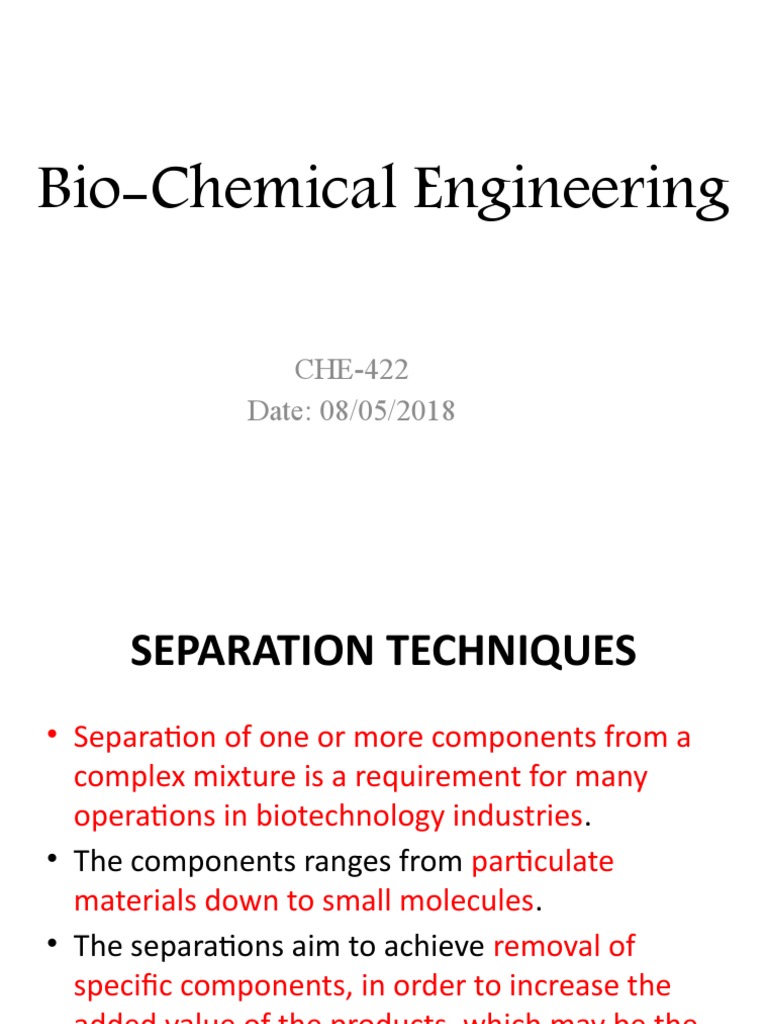 Bio-Chemical Engineering: CHE-422 Date: 08/05/2018 | PDF | Protein ...