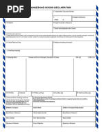 DD2890 Multimodal Dangerous Goods | PDF | Dangerous Goods